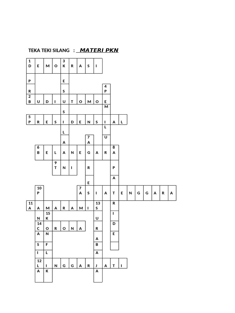 TTS Materi PKN | PDF