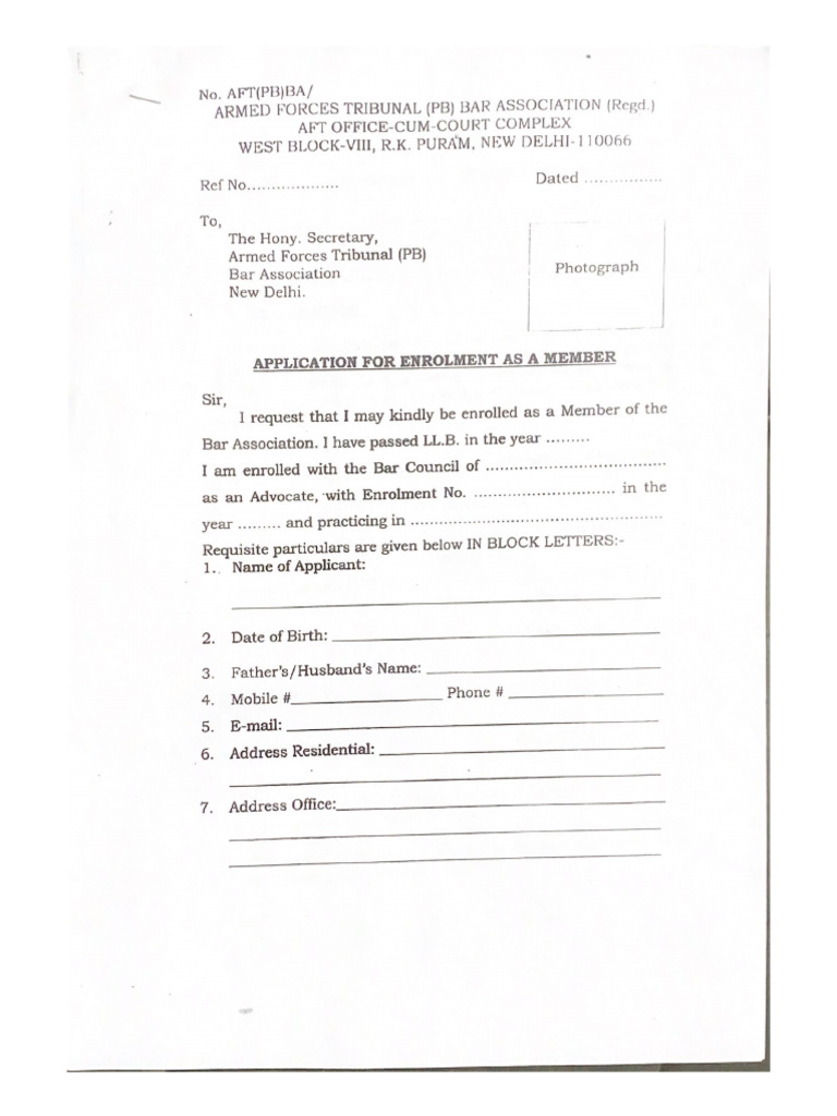 AFT Form | PDF