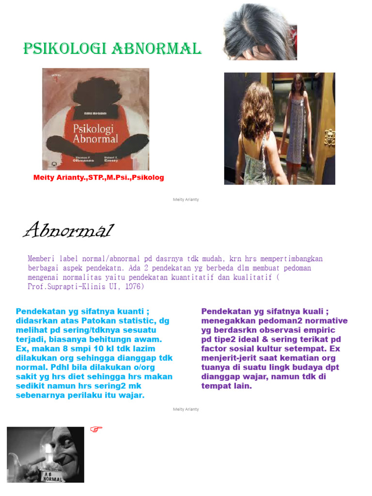 Klasifikasi Perilaku Abnormal | PDF