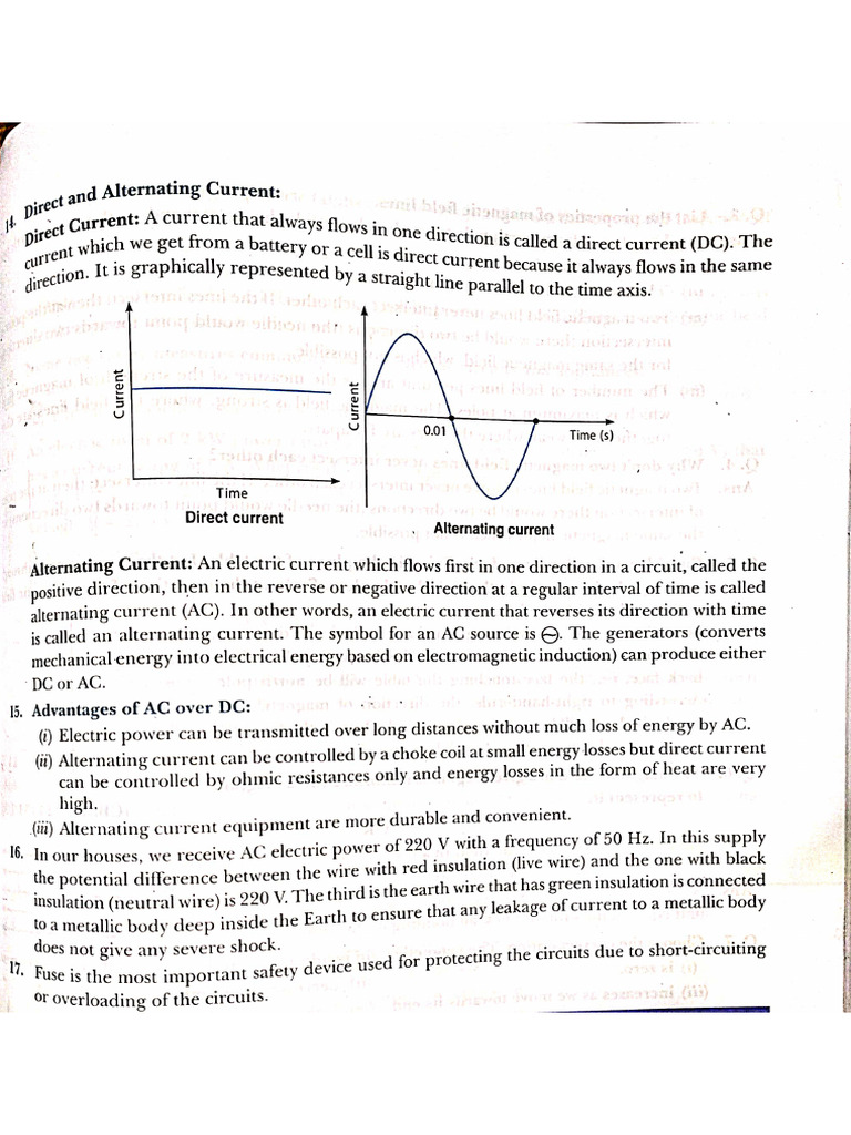 Types of Current | PDF