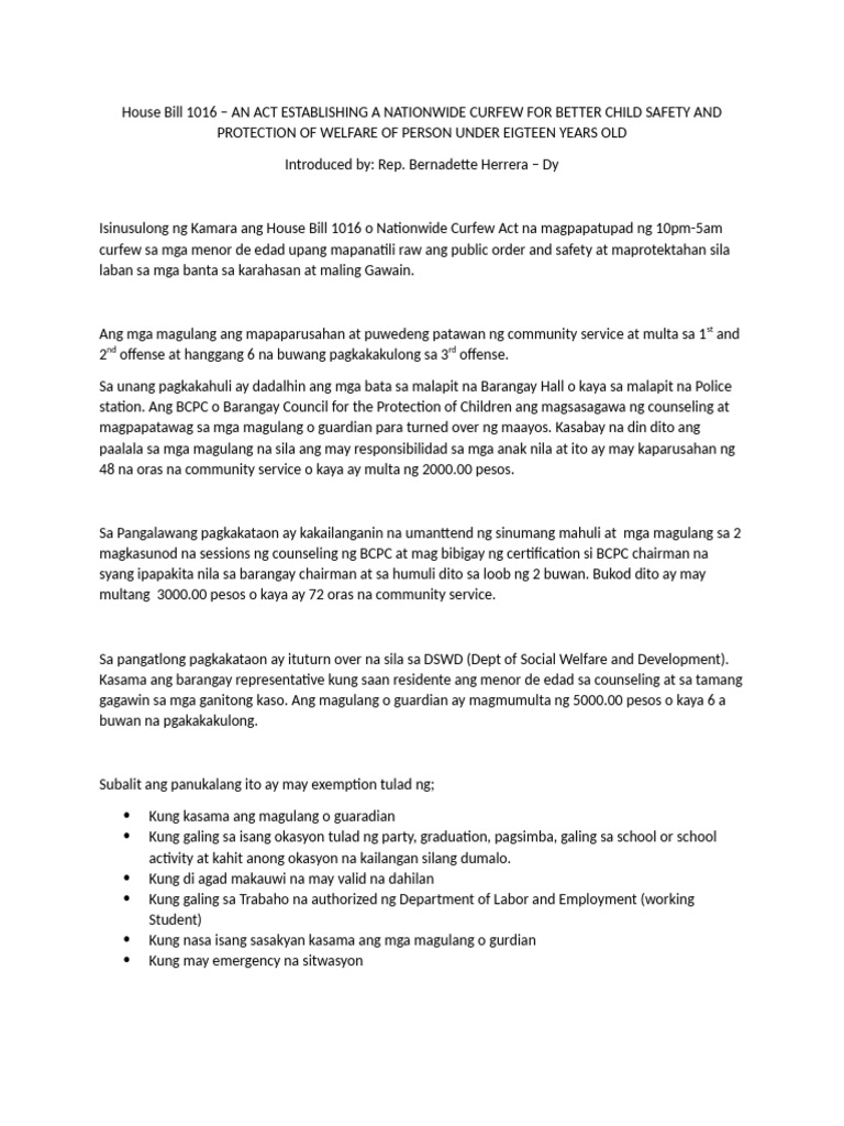 House Bill 1016 | PDF