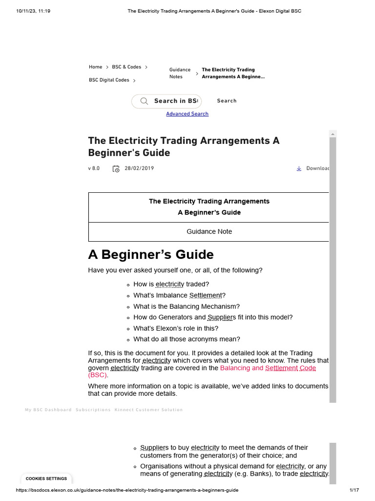 The Electricity Trading Arrangements A Beginner's Guide - Elexon ... The Electricity Trading Arrangements A Beginner's Guide - Elexon ...