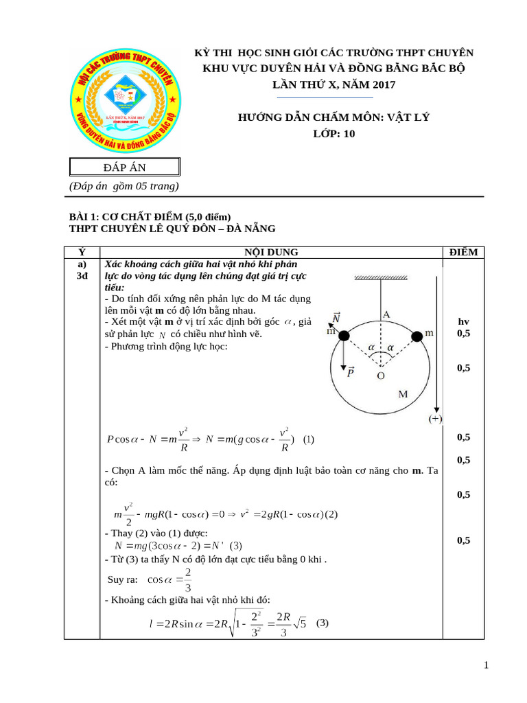 Hdc Vật Lý 10 -Dhbb- 2017 | PDF