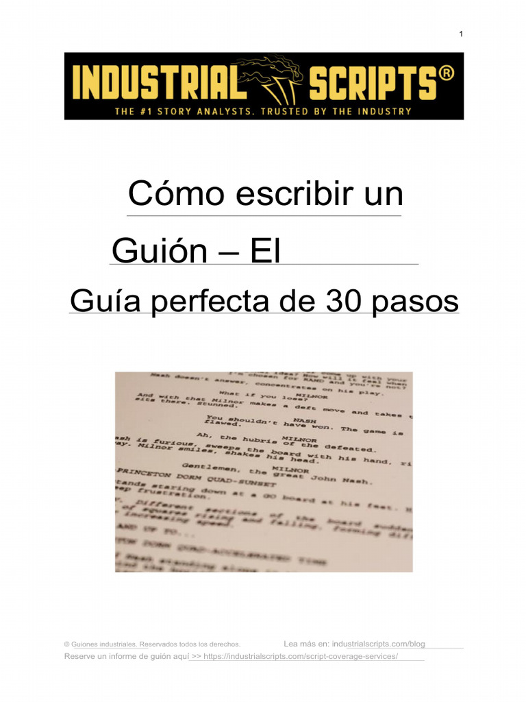 How to Write a Screenplay – The Perfect 30-Step Guide (Industrial ...