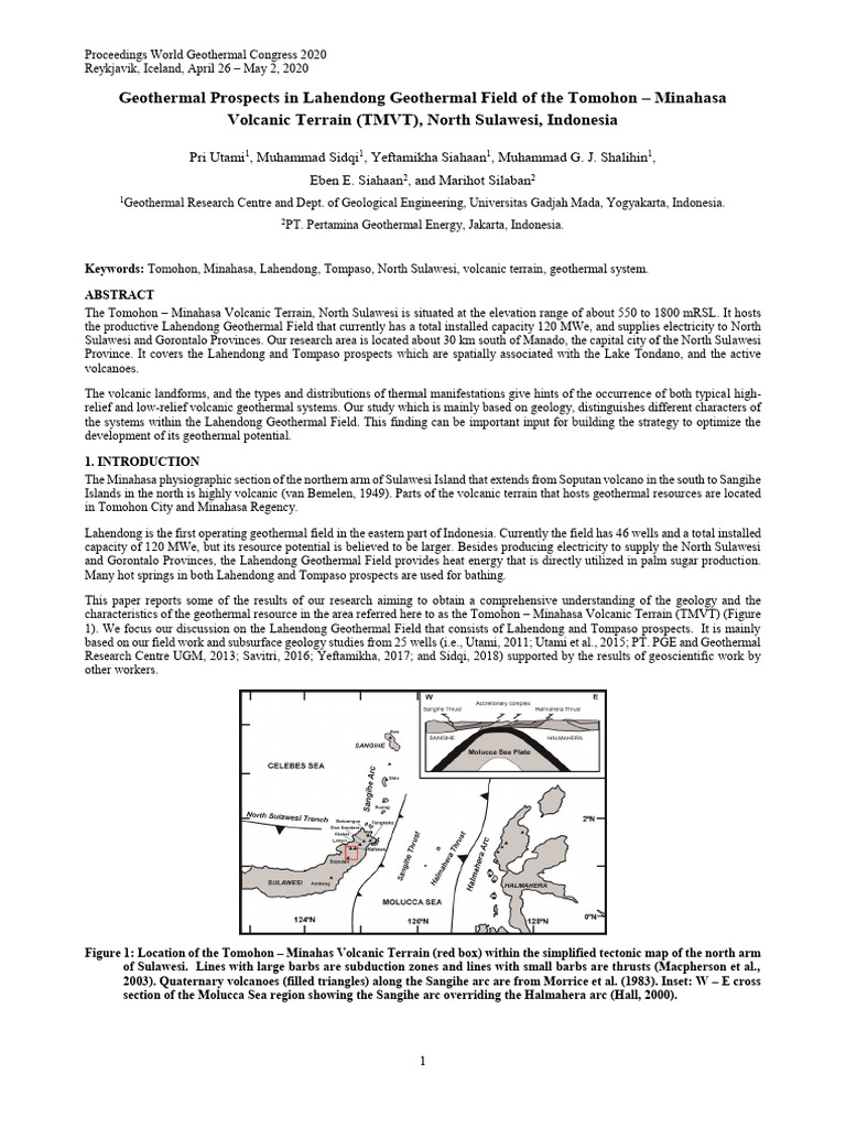 Lahendong Geothermal Field Insights | PDF | Volcano | Minerals