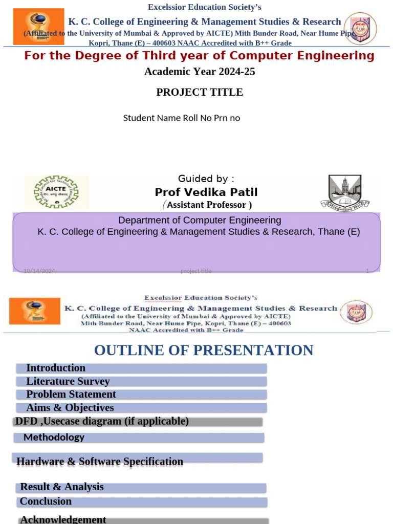 Project PPT Format | PDF