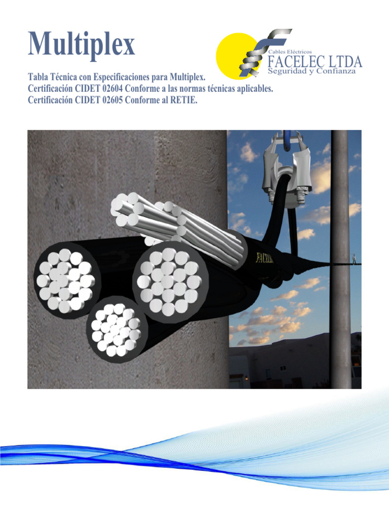 Cable Aluminio Cuadruplex 3 X 95 1 X 50 3X4 01 0 Aac Aaac Xlpe 600V 90C ...