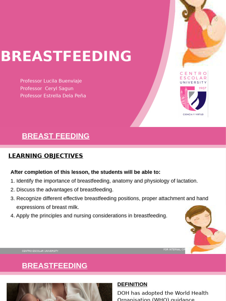 M2 Lesson 2 Breastfeeding | PDF | Breastfeeding | Infants
