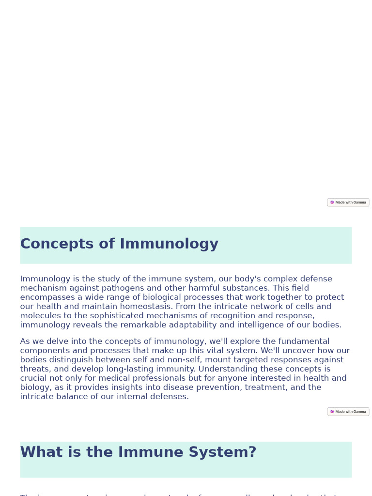 Concepts of Immunology | PDF | Immune System | T Cell