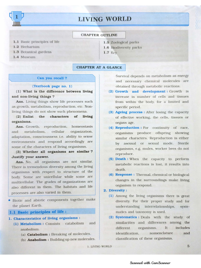 1-Living World | PDF