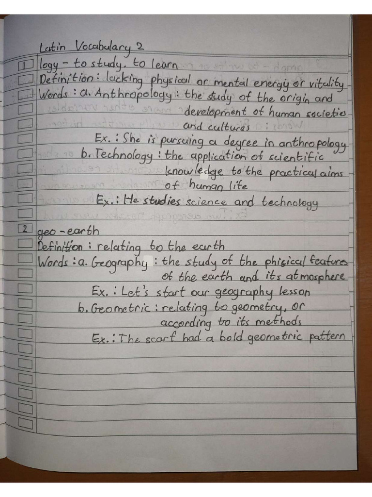 Latin Vocabulary 2 | PDF