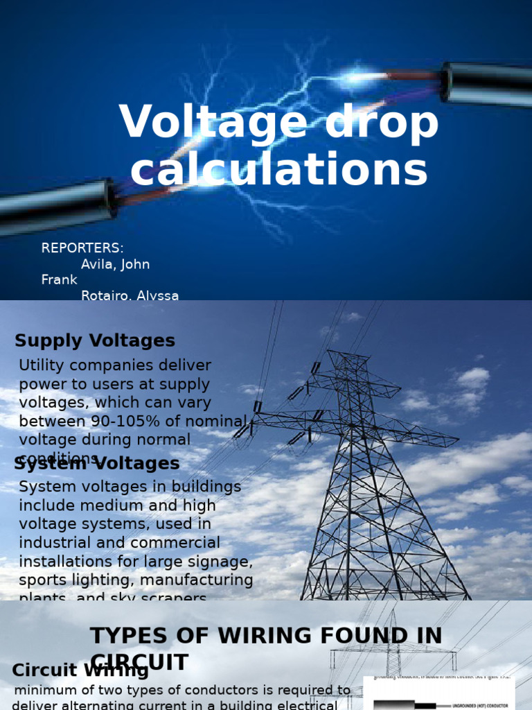Voltage Drop Calculation | PDF | Alternating Current | Electric Power Distribution