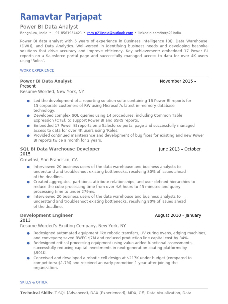 Power-Bi-Data-Analyst - Template 11 | PDF | Data Warehouse | Data ...
