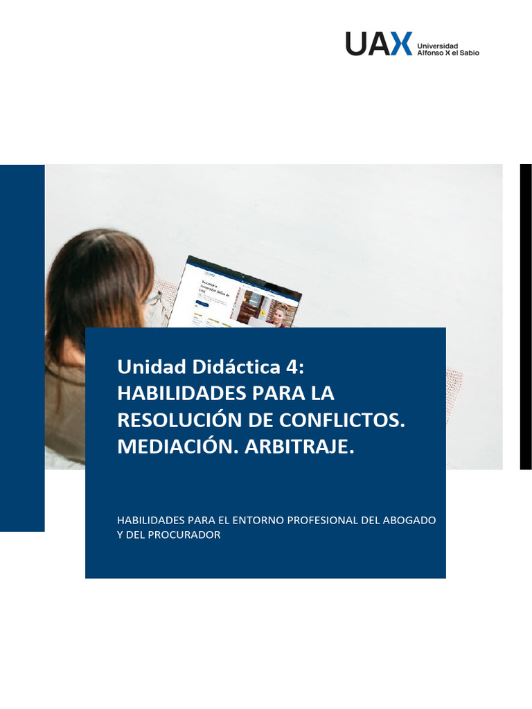Contenido Teã Rico UD 4 | PDF | Mediación | Arbitraje