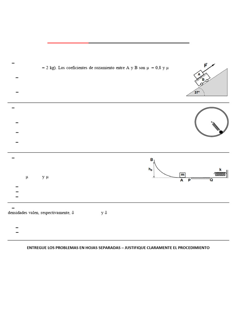 Simulacro 2p Nuevo Formato | PDF | Fricción | Fuerza