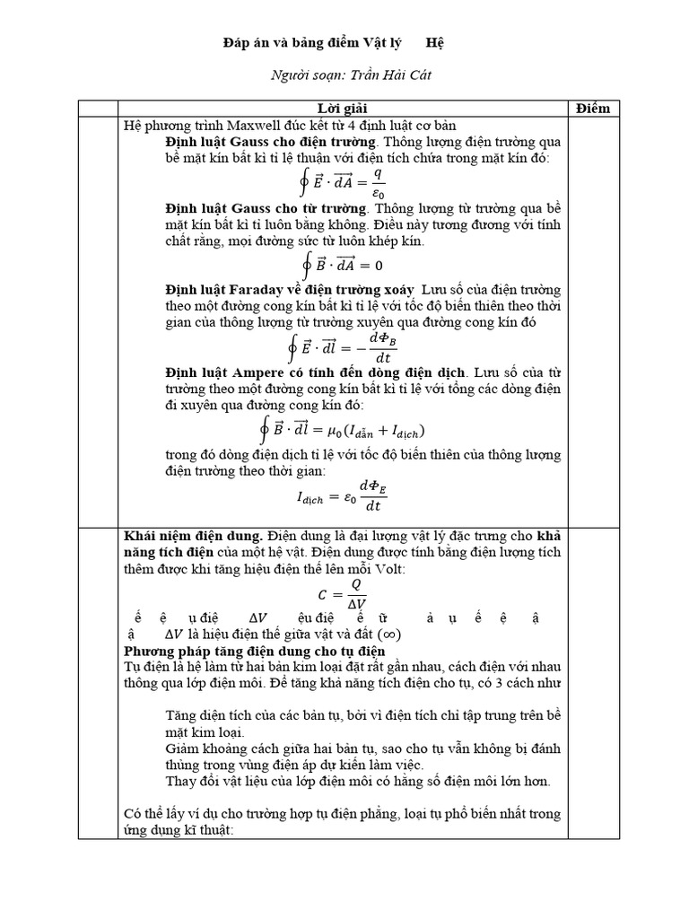 Vat Ly 2 - PHYS131002 - HKI 2022 2023 - CLC DA | PDF