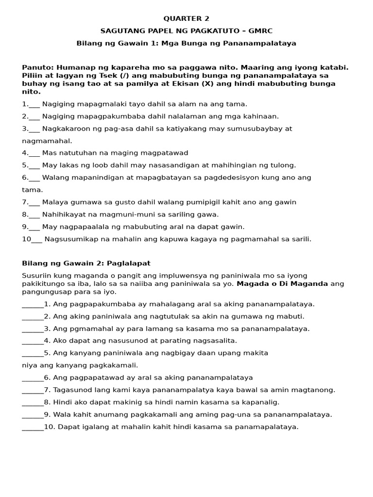 Quarter 2 Las2 | PDF