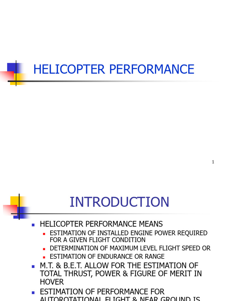HELICOPTER PERFORMANCE | PDF | Helicopter | Helicopter Rotor