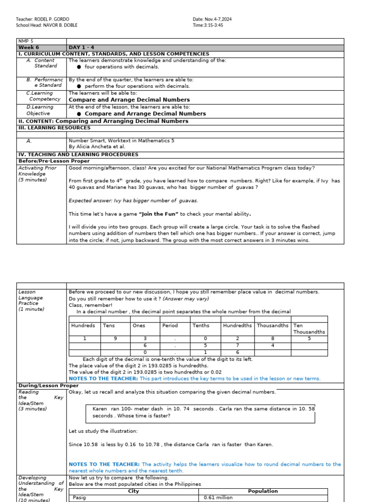 Grade 5q2w3 Nmp | PDF | Learning | Cognitive Psychology
