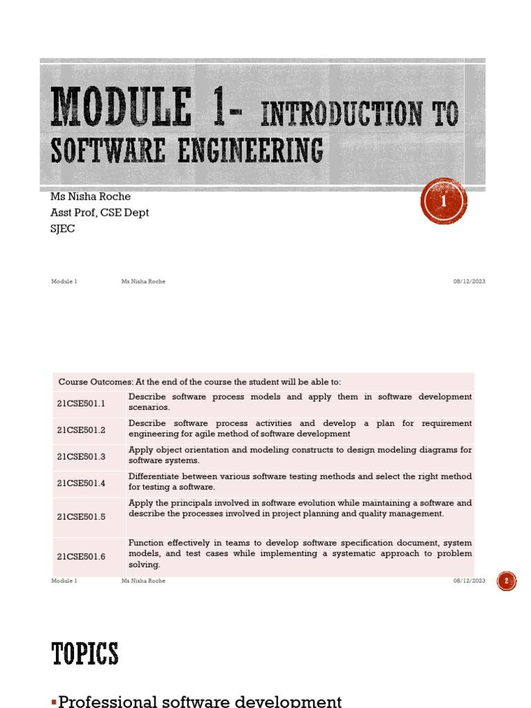 sepm mod1 | PDF | Software | Software Development Process