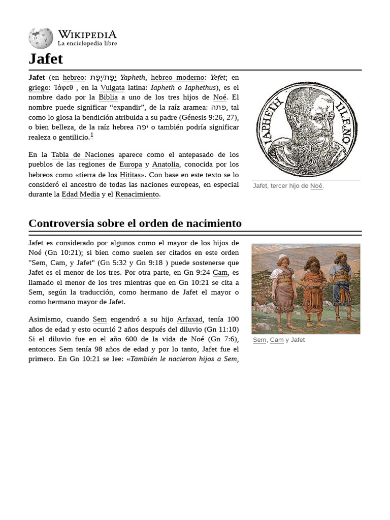 Jafet | PDF
