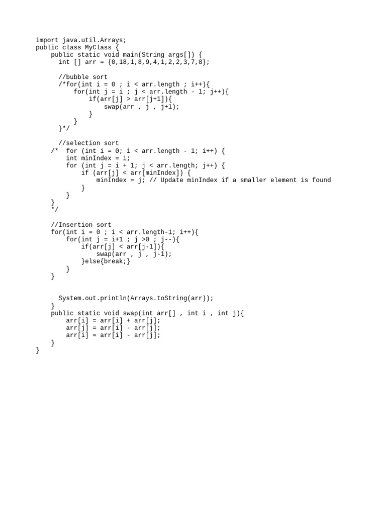Sorting algos | PDF Sorting algos | PDF
