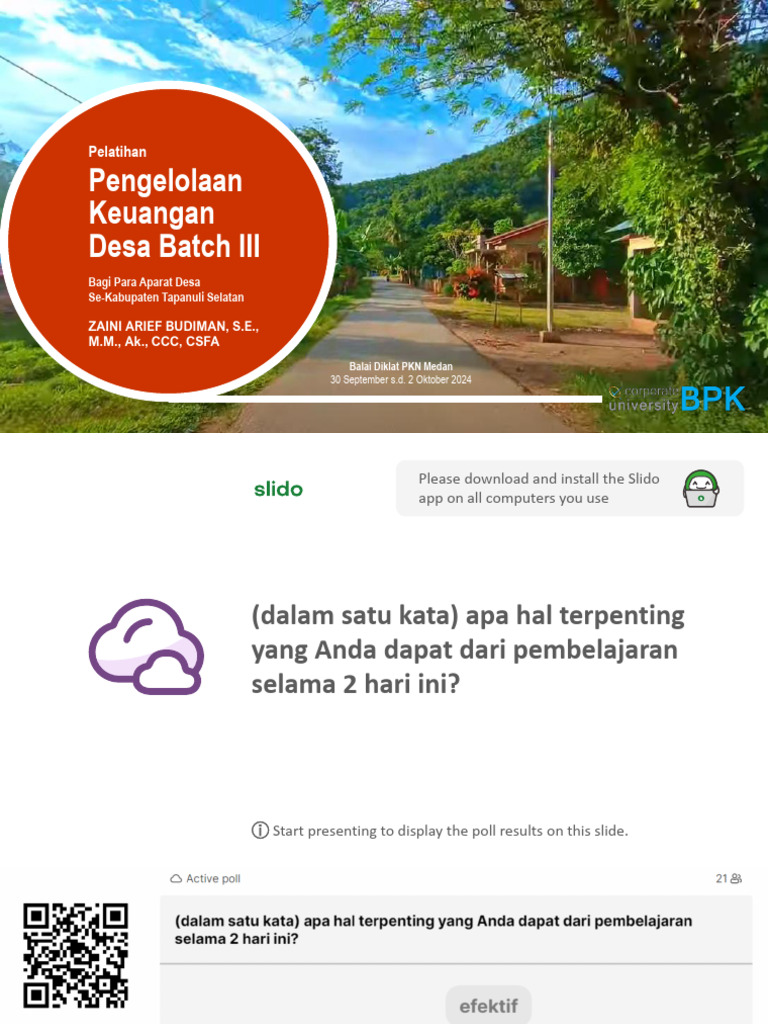 Materi H 3 Pengelolaan Keuangan Desa ZAB | PDF | Hukum