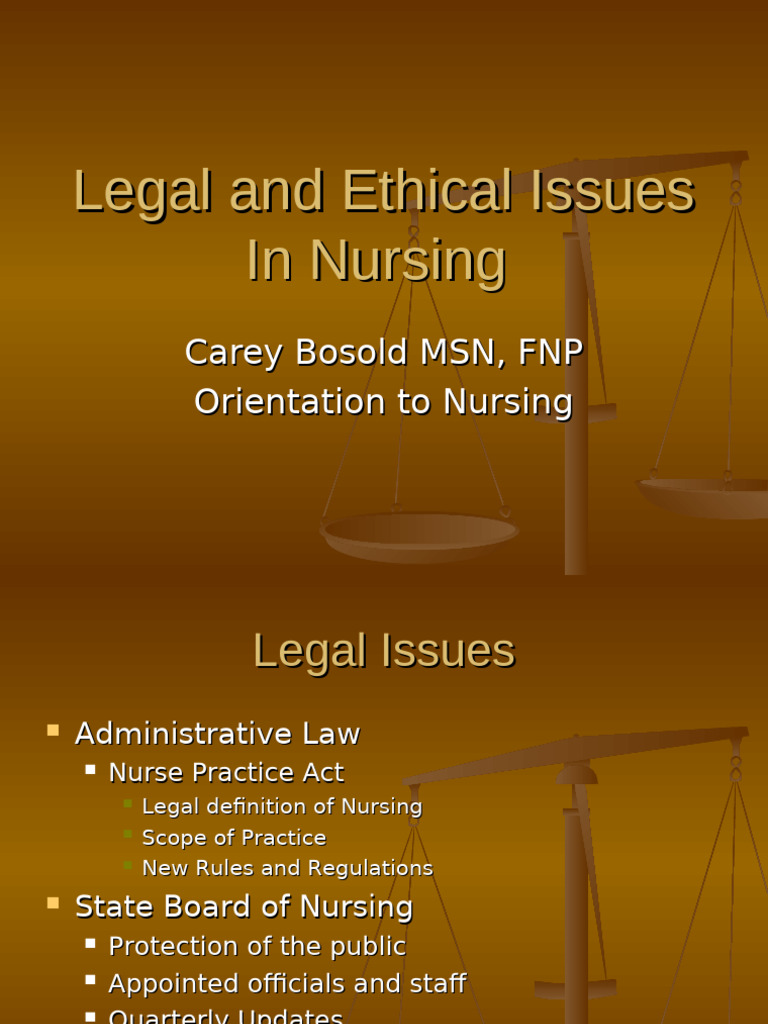 Legal and Ethical Issues | PDF