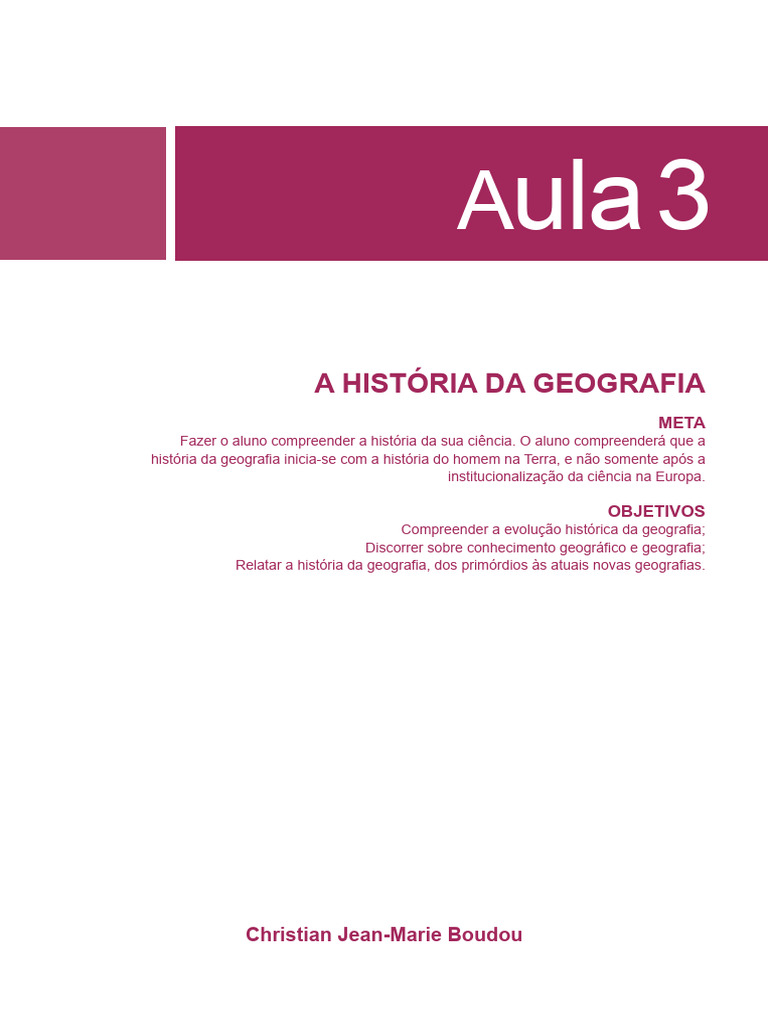 10203203042012topicos Especiais em Geografia Aula 3 | PDF | Geografia | Science