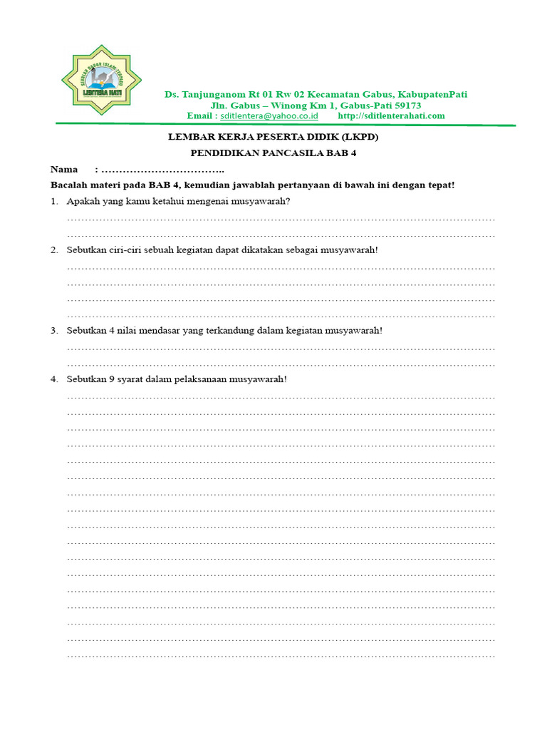 Tugas Pend Pancasila Bab 4 | PDF