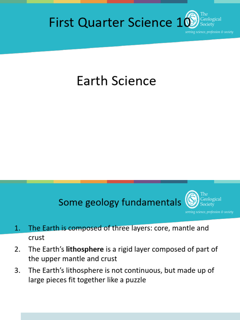 First Lesson Quarter 1 - 075428 | PDF | Plate Tectonics | Applied And ...