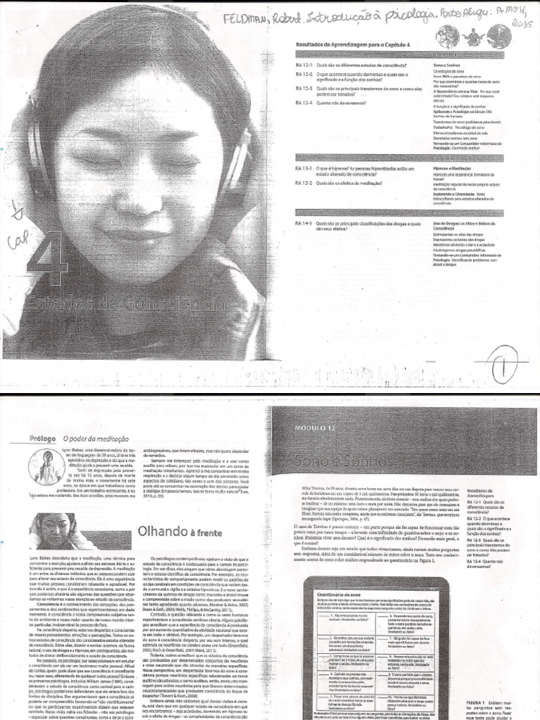 FELDMAN - Cap4 - Estados de Consciência | PDF