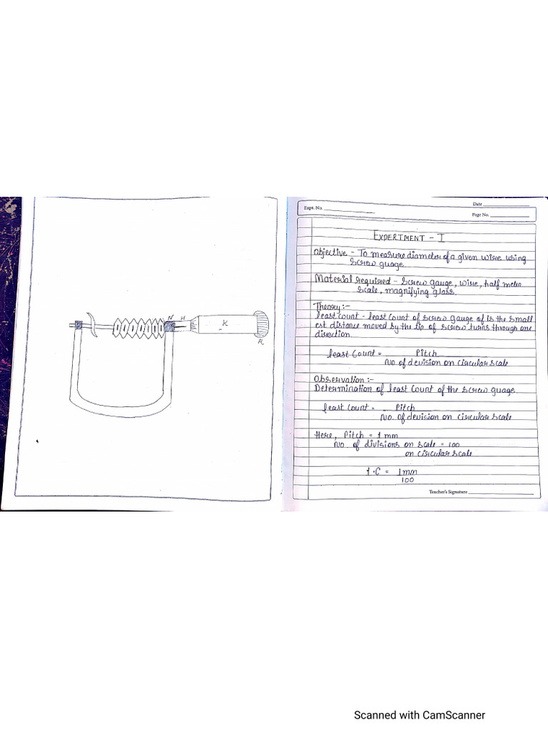 11th Physics Practical File | PDF