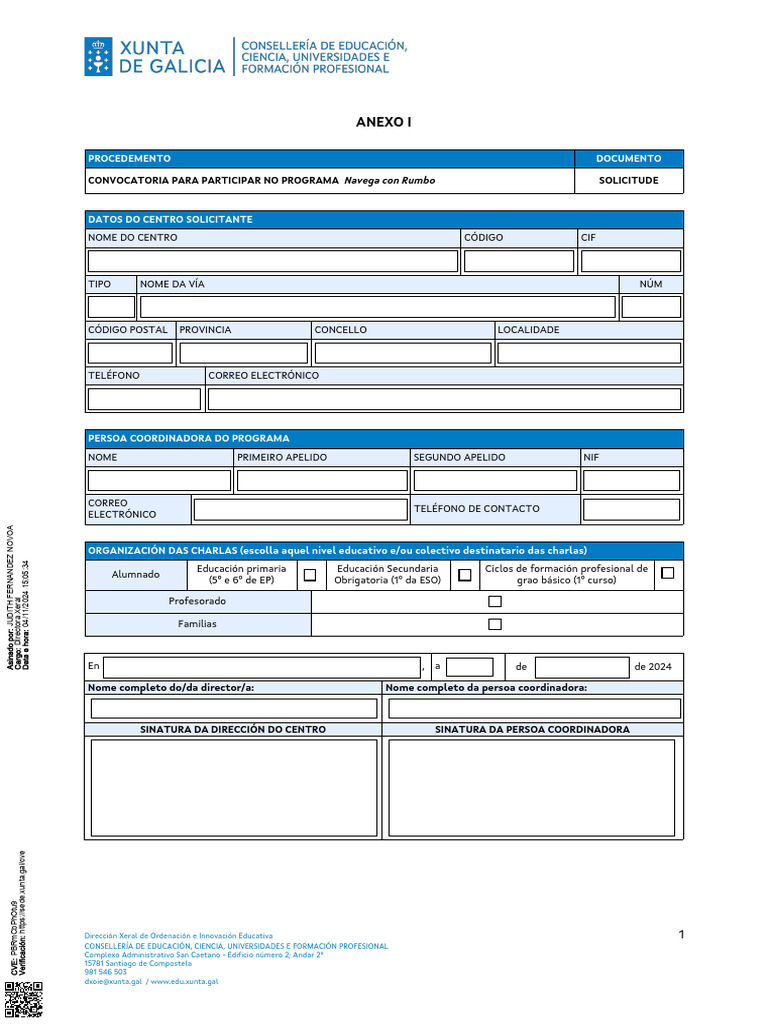 Anexo I: Procedemento Documento | PDF