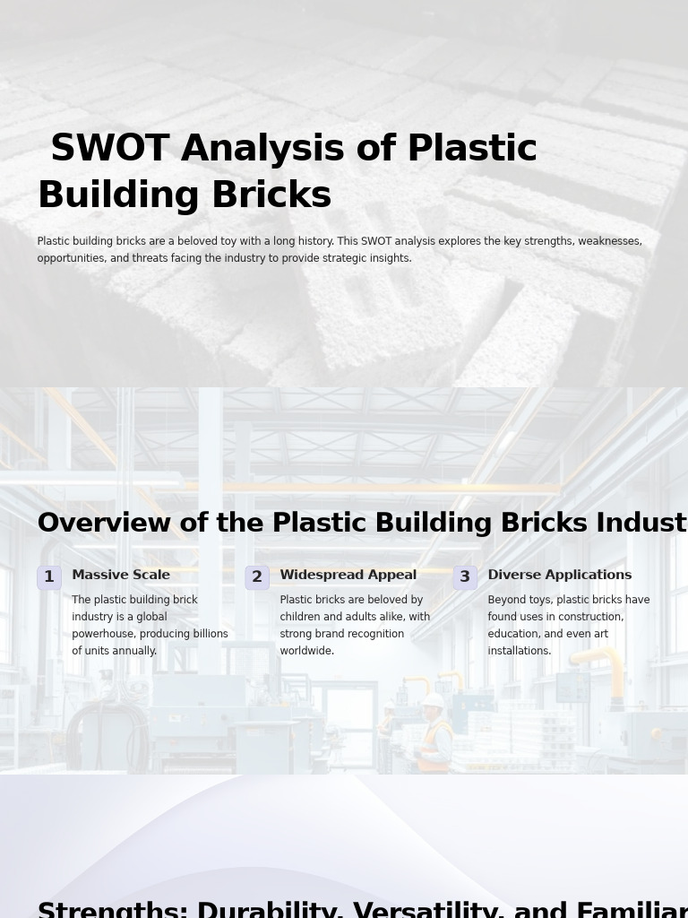 SWOT Analysis of Plastic Bricks | PDF | Plastic | Brick