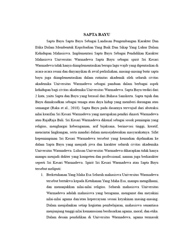 Sapta Bayu Ii | PDF | Karier & Perkembangan | Sains & Matematika