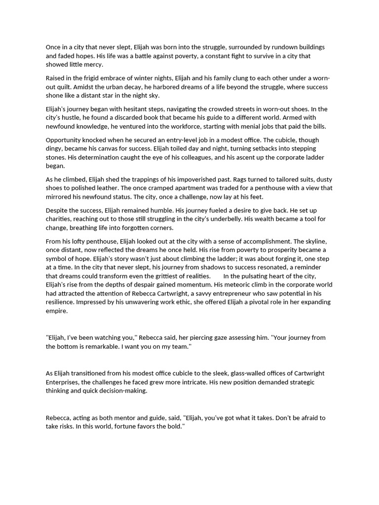 Rags To Riches | PDF | Social Science