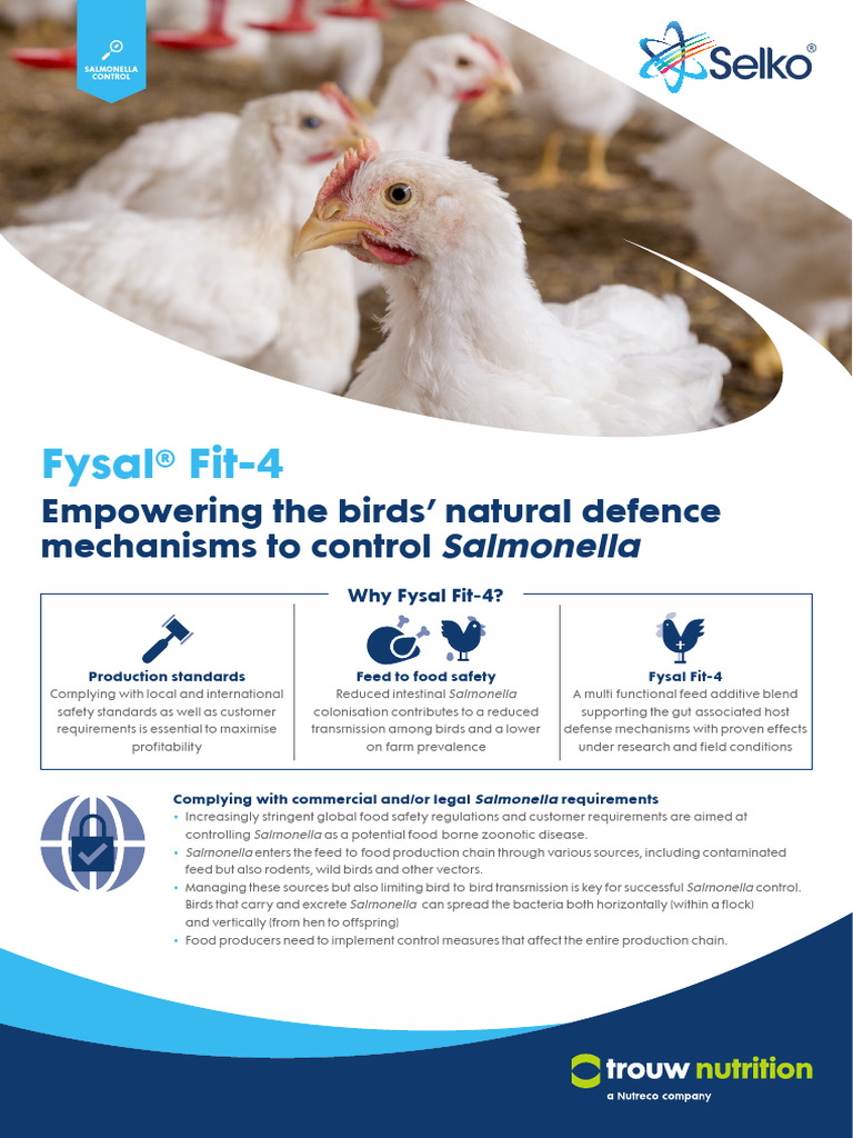 Fysal Fit 4 Leaflet Poultry | PDF | Salmonella | Birds