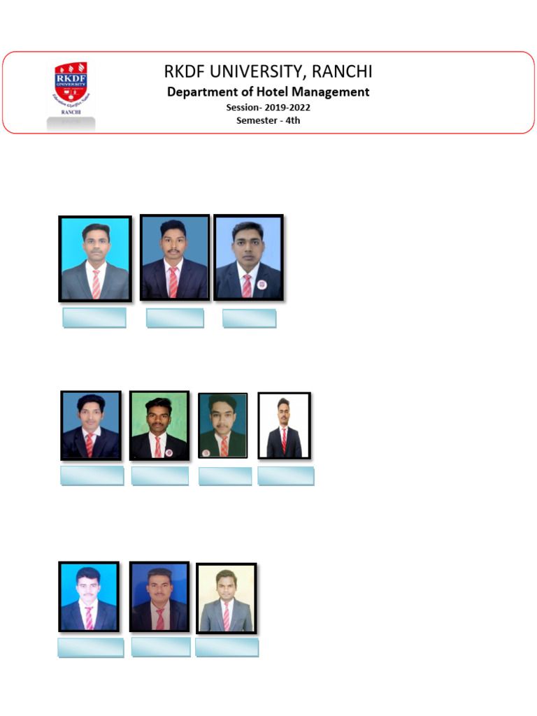 Hotel Management Internship Report | PDF