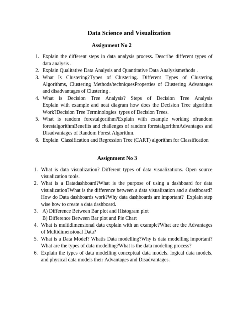 DSV Assignments | PDF
