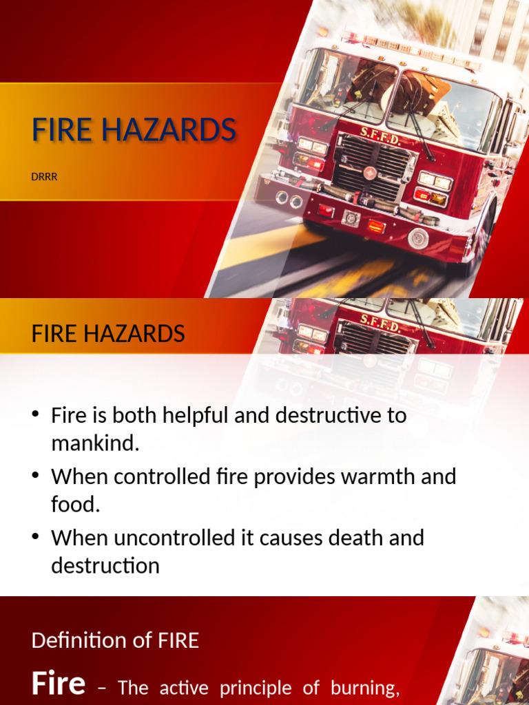 Fire Hazards 1 4 | PDF | Fires | Combustion