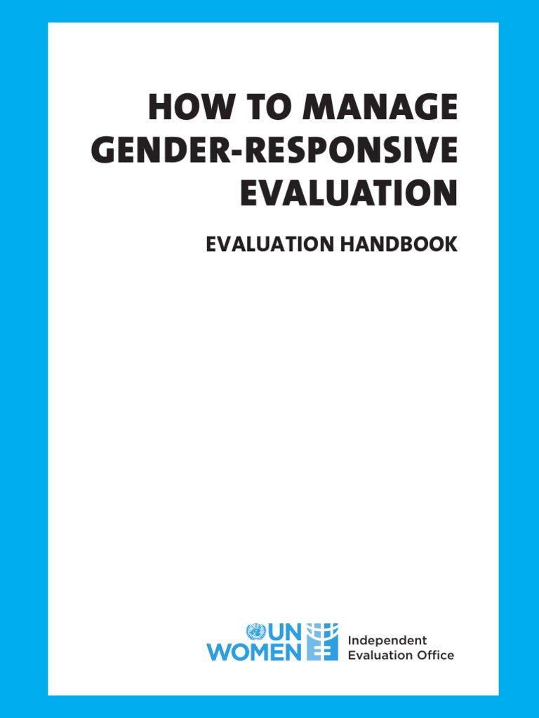 How To Manage Gender-Responsive Evaluation | PDF | Evaluation ...