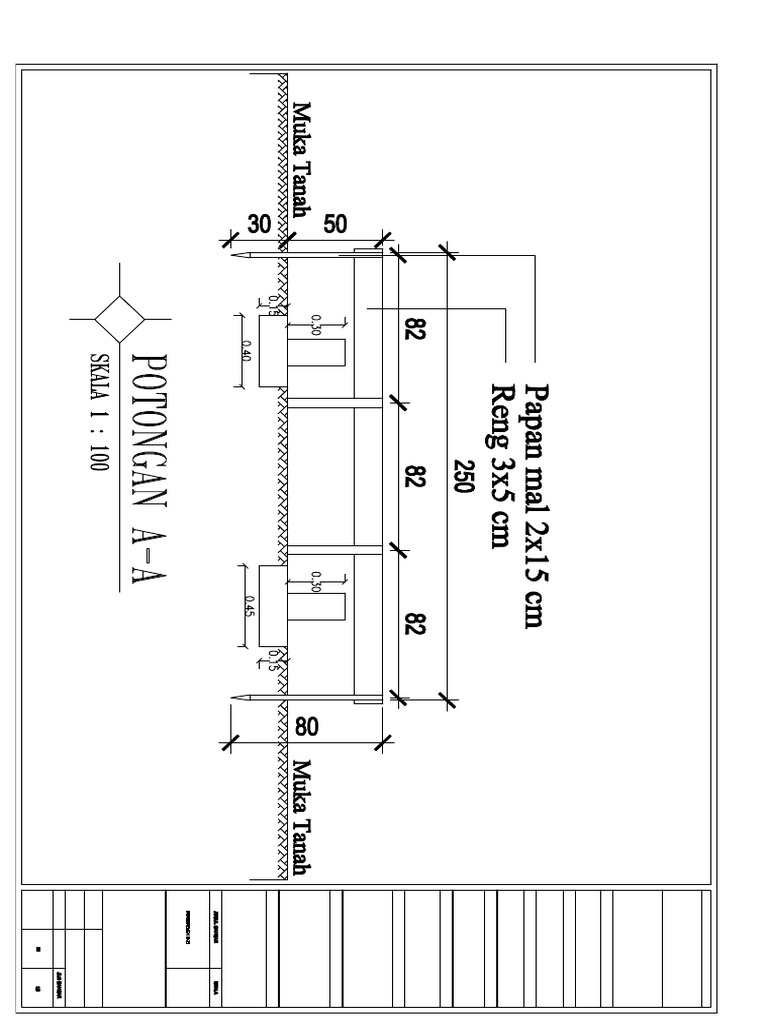 Denah Potongan | PDF