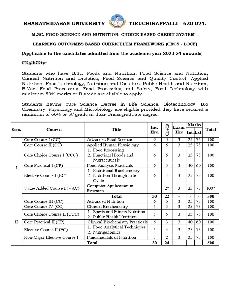 MSC FOOD SCIENCE AND NUTRITION | PDF | Neuromuscular Junction | Metabolism