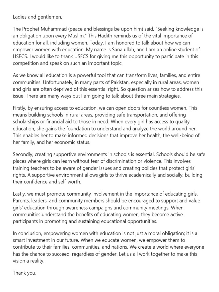 MY 1st POWERFUL SPEACH | PDF