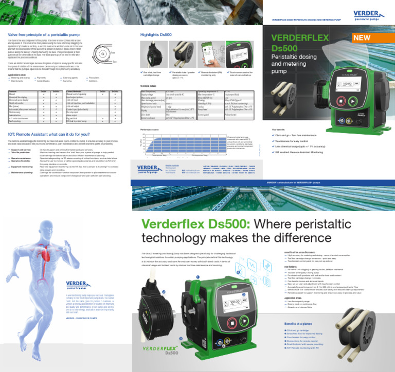 Verderflex Ds500 Brochure | PDF | Pump | Manufactured Goods