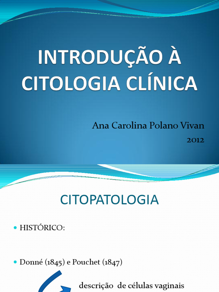 Intro Citologia | PDF | Citopatologia | Histologia