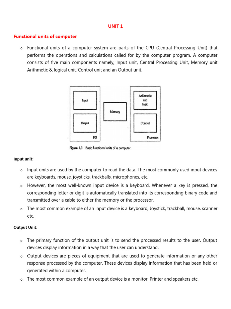 umit 1 cao syb | PDF | Cpu Cache | Input/Output