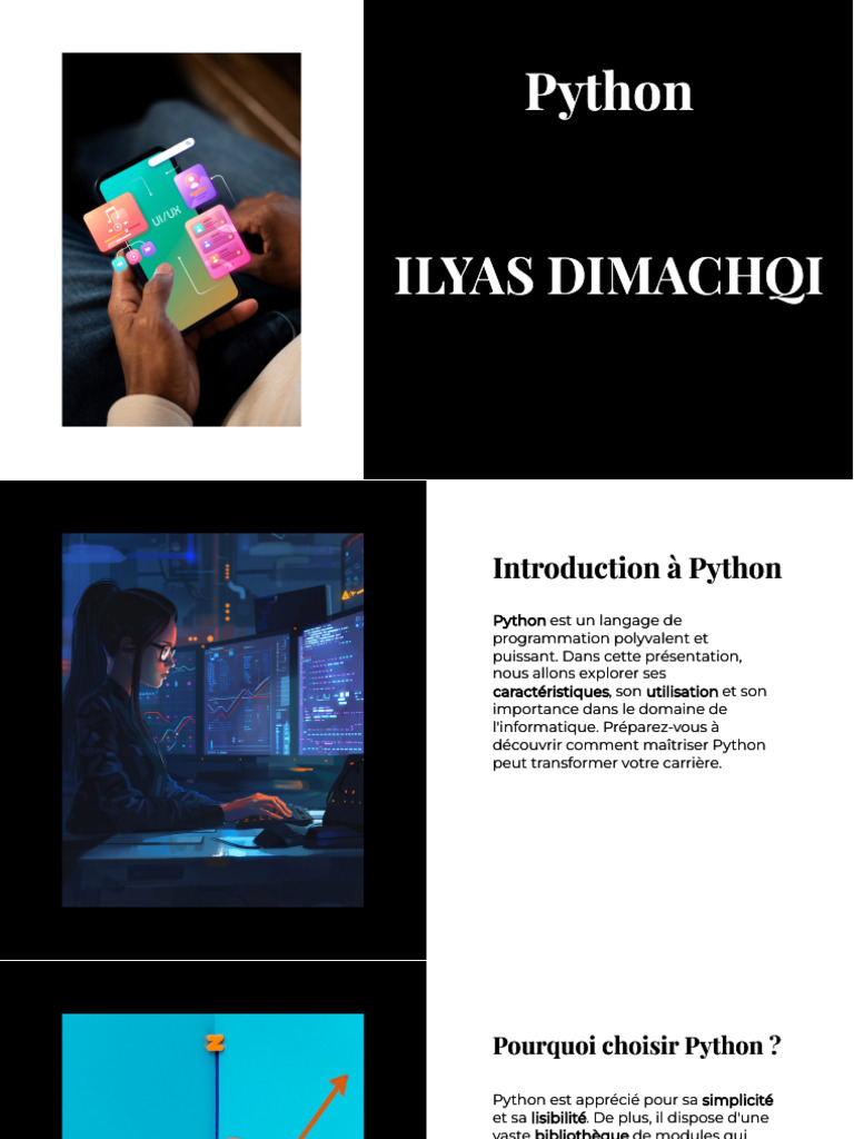 Introduction au langage Python | PDF | Python (Langage de programmation ...