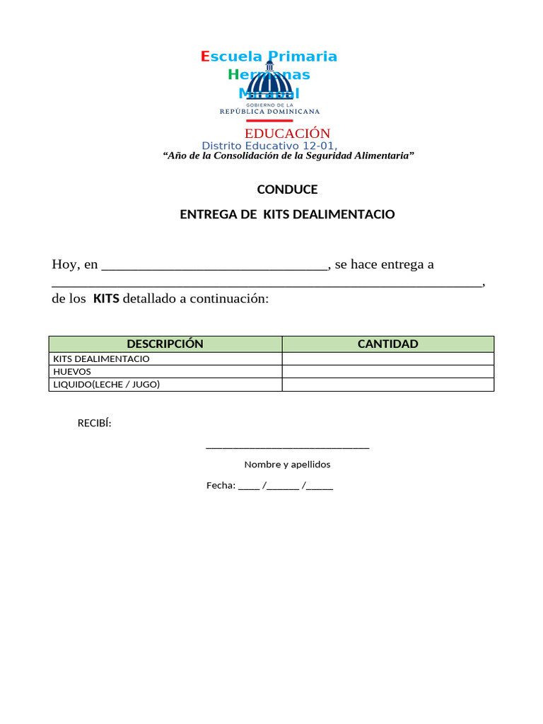 Conduce de Entrega | PDF